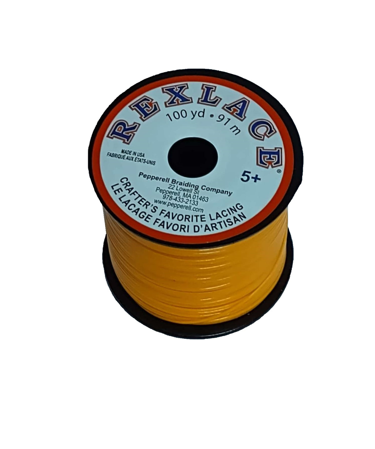 Rexlace Orange Glow Plastic Lacing 100 yard spool — craftcove
